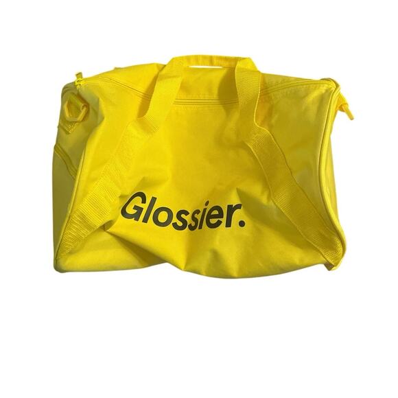 Glossier | Bags | Glossier Sunshine Yellow Duffel Duffle Travel Gym Bag ...